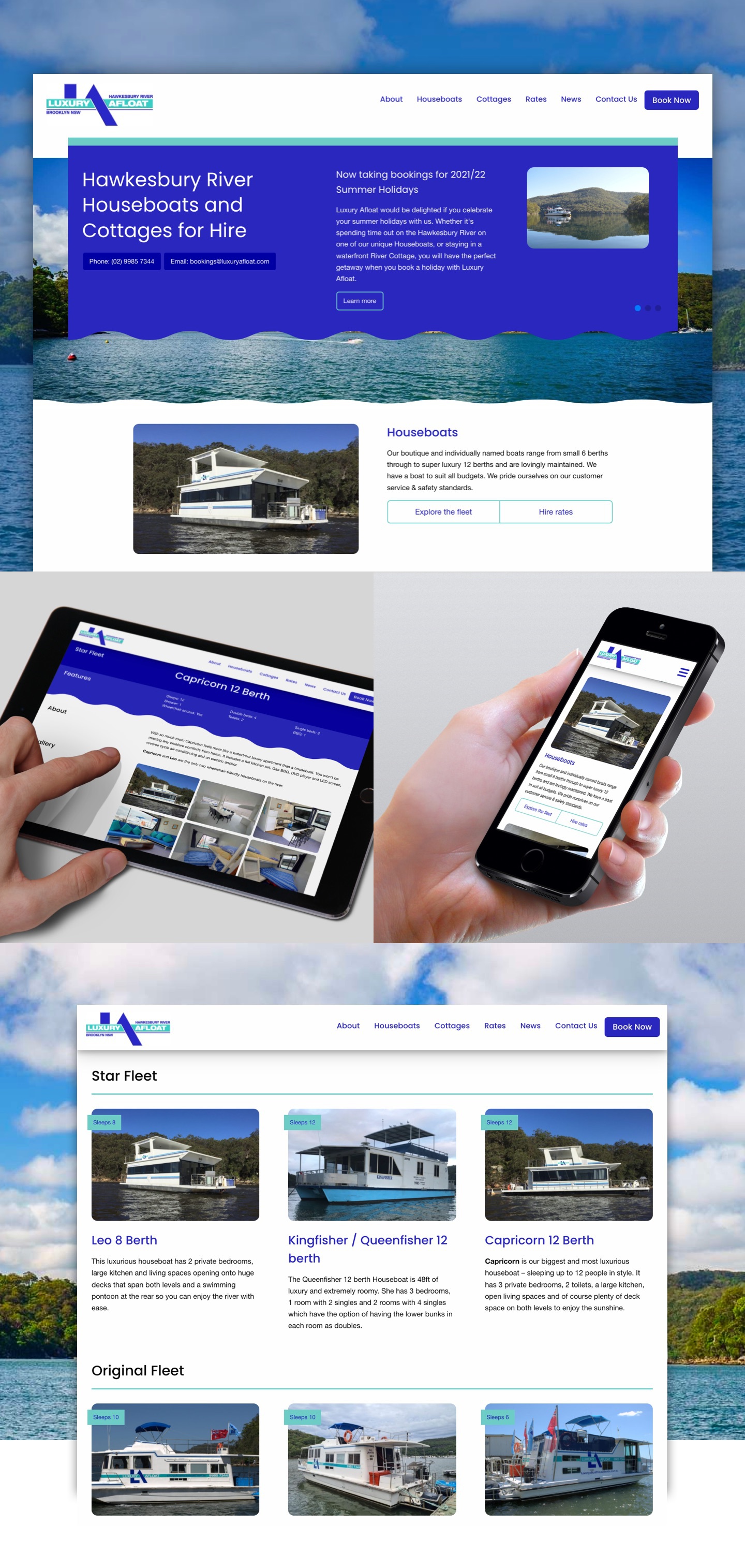 A modern website for a Hawkesbury River tourism… | Art of Multimedia
